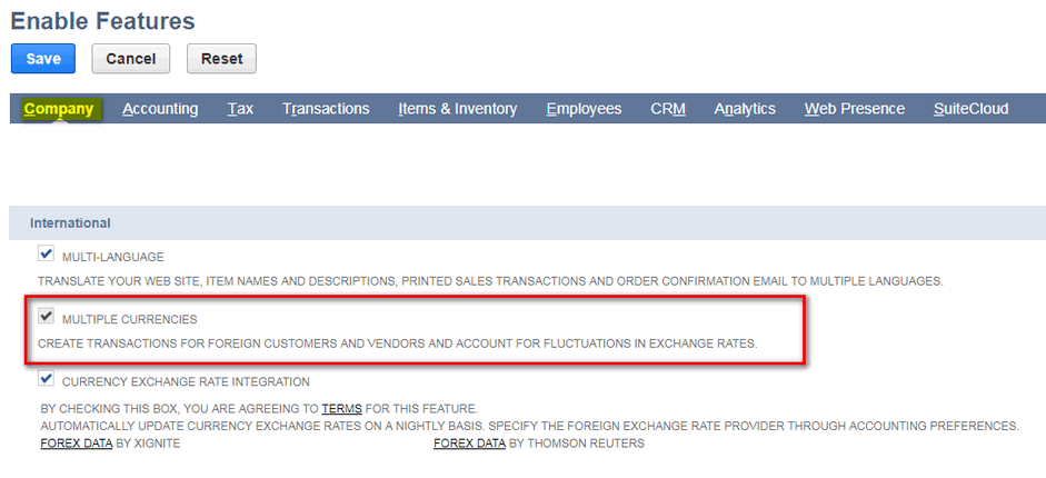 Setting Up Multiple Currencies in NetSuite